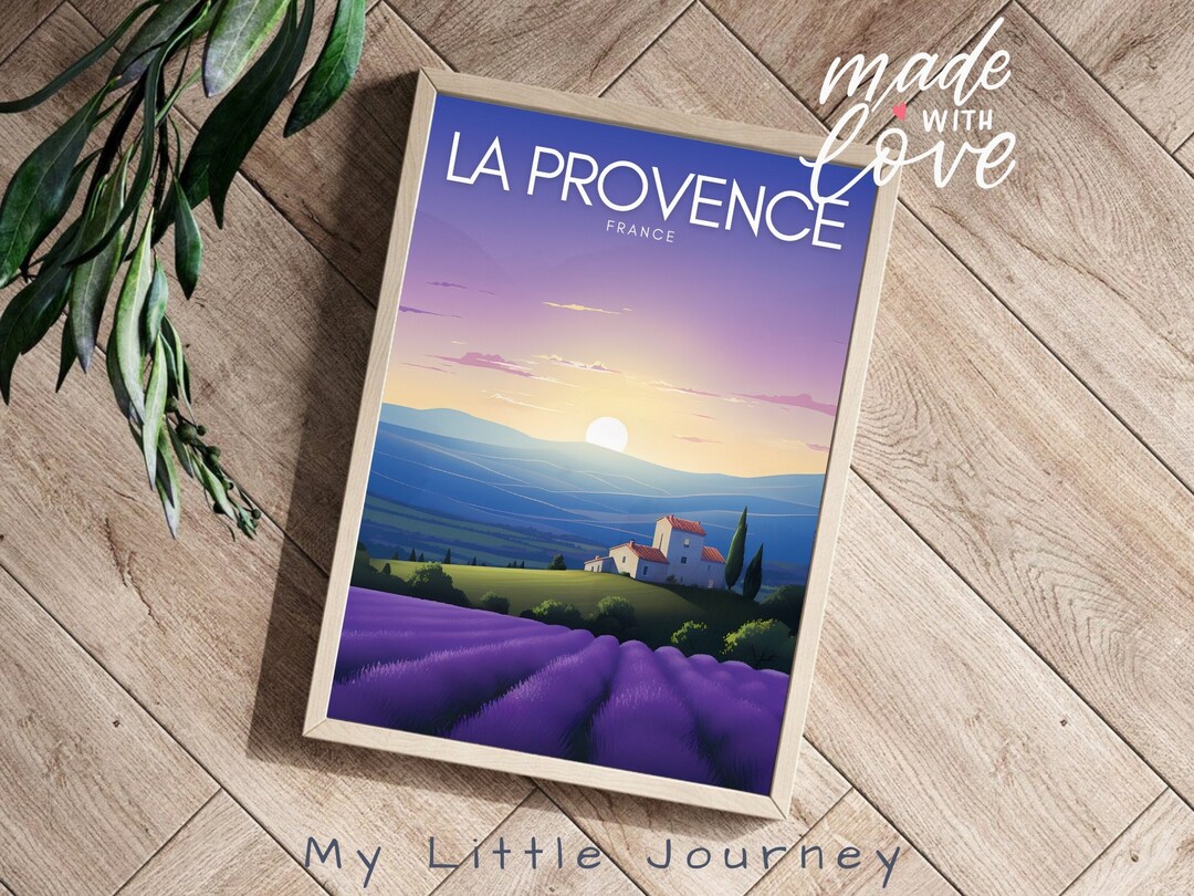 PROVENCE Poster, France Travel Poster Provence Lavender Wall Art ...