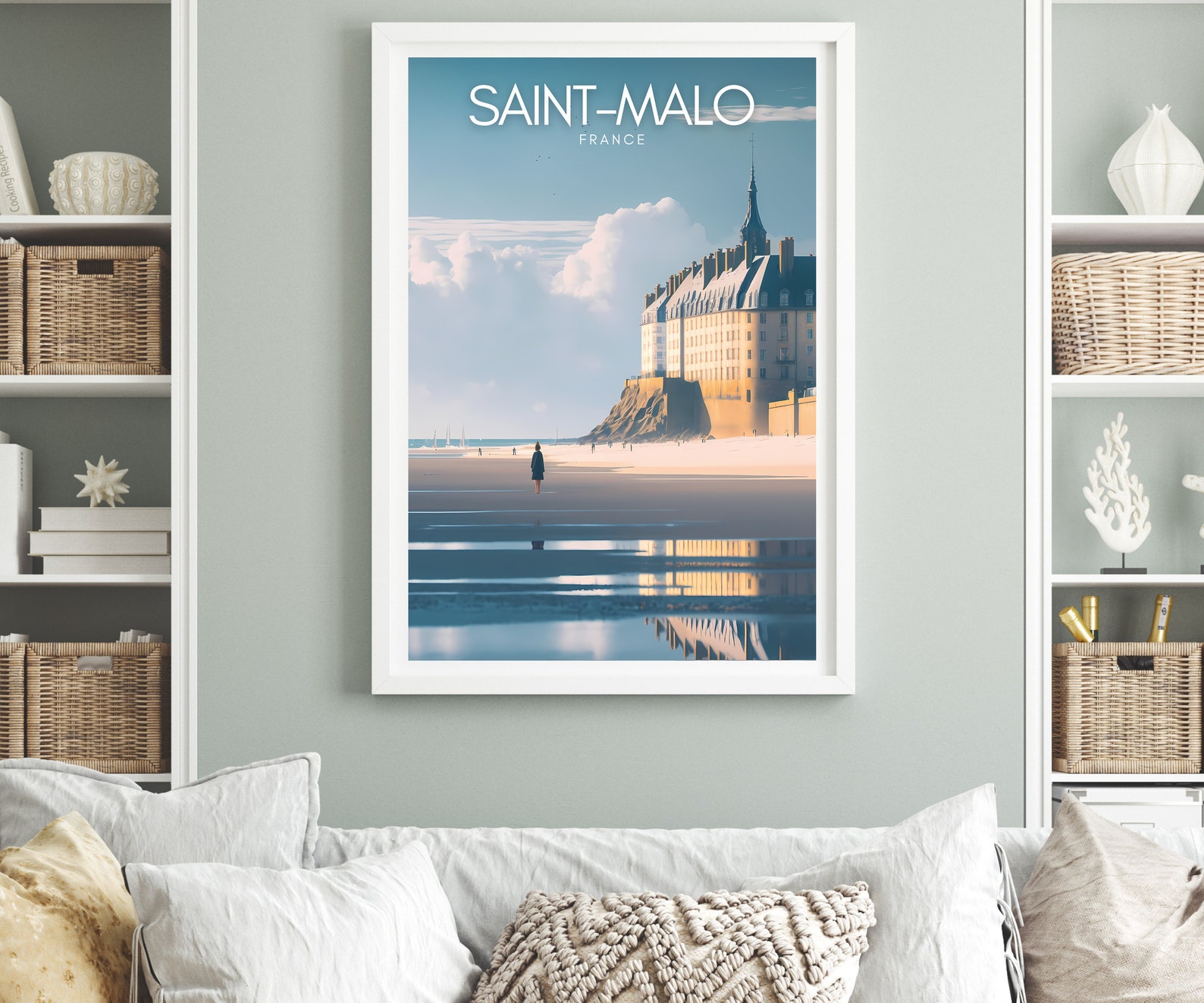 SAINT-MALO Poster | Saint Malo Affiche | France Travel Print | France ...