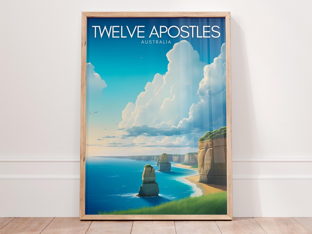 Twelve Apostles Poster – Great Ocean Road Australia, Coastal Landscape ...