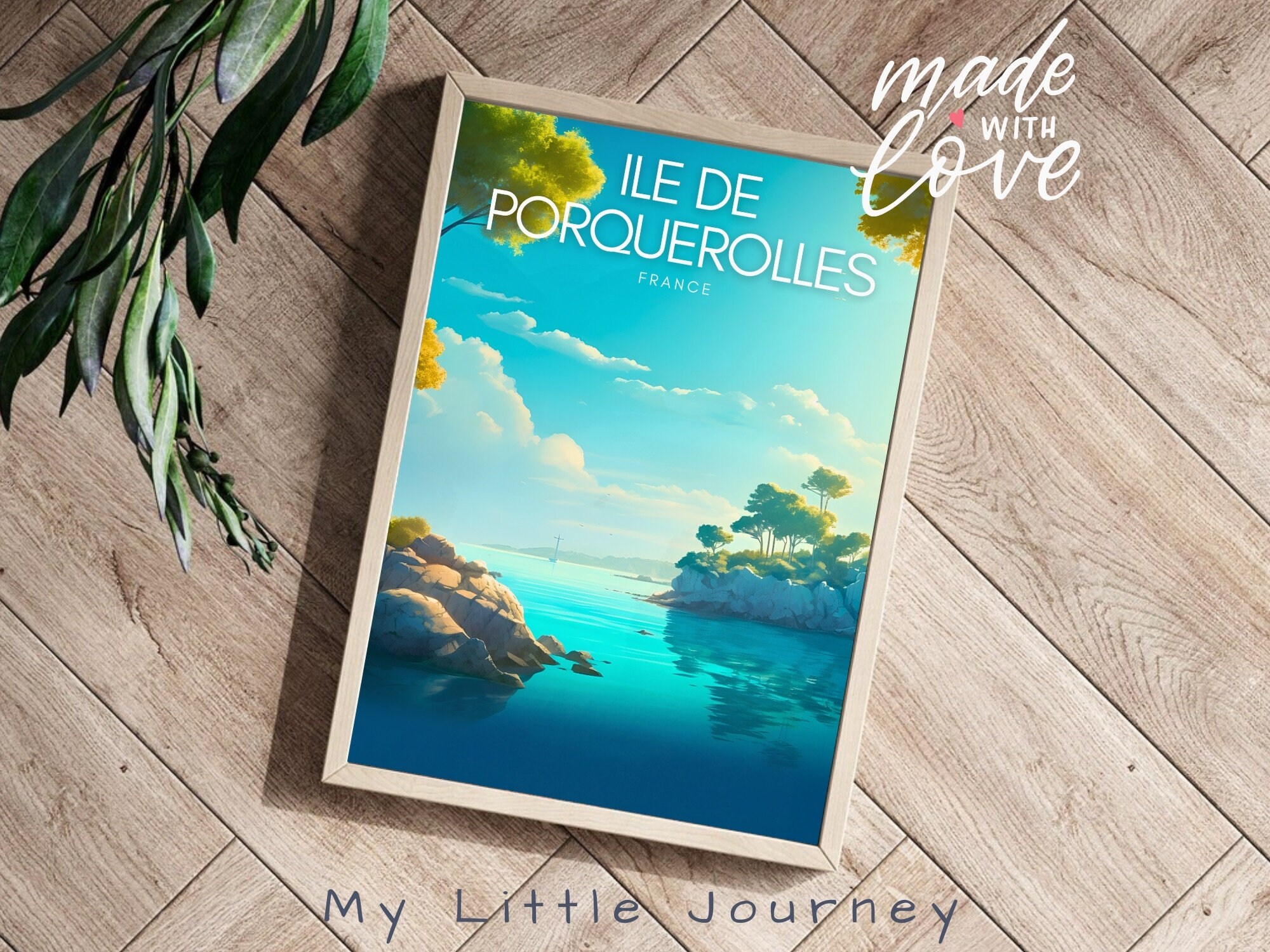 PORQUEROLLES Poster Porquerolles Island Print South of France Print France Travel Poster ...