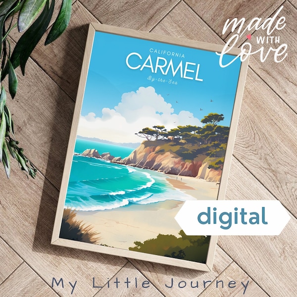 Carmel by the Sea Poster - Etsy