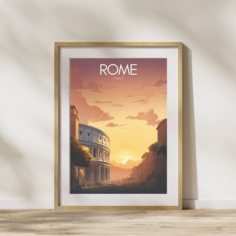 ROM Poster, Italien Wand Kunst, Rom Poster, italienische Geschenke, Rom ...