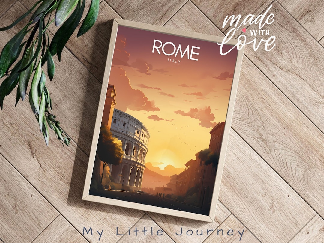 ROME Poster, Italy Wall Art, Rome Print, Italian Gifts, Rome Wall Art ...