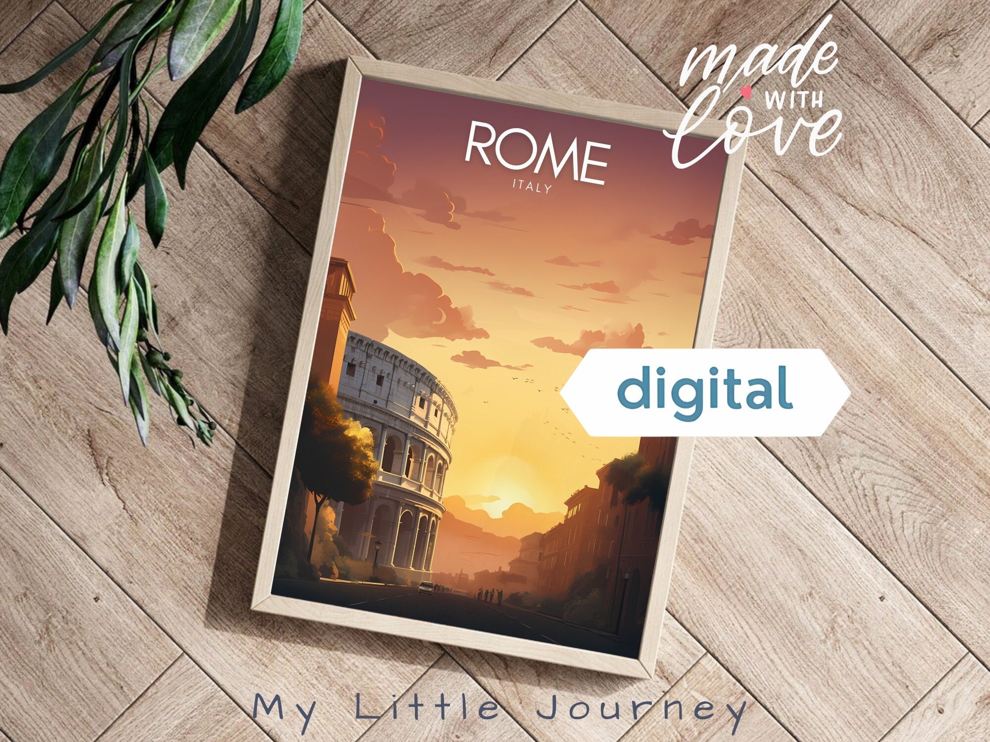 ROM Poster, Italien Wand Kunst, Rom Poster, italienische Geschenke, Rom ...