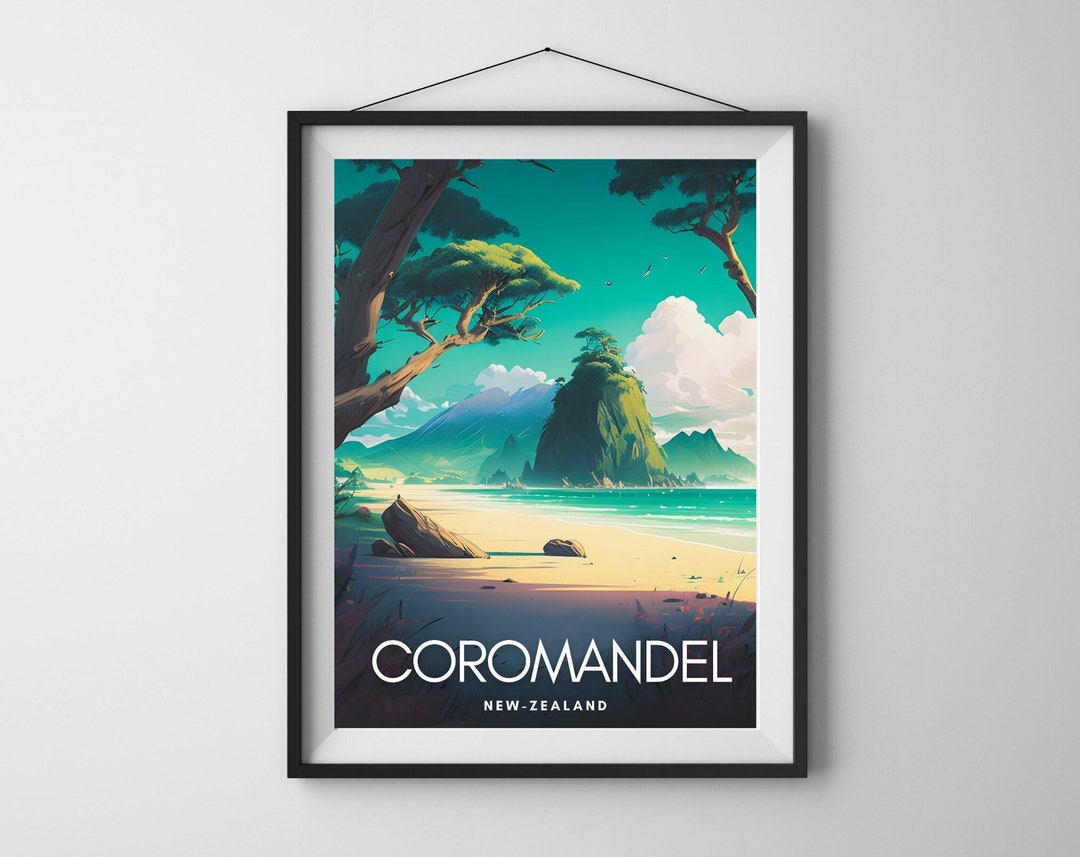 COROMANDEL Poster New Zealand Wall Art Print New Zealand - Etsy