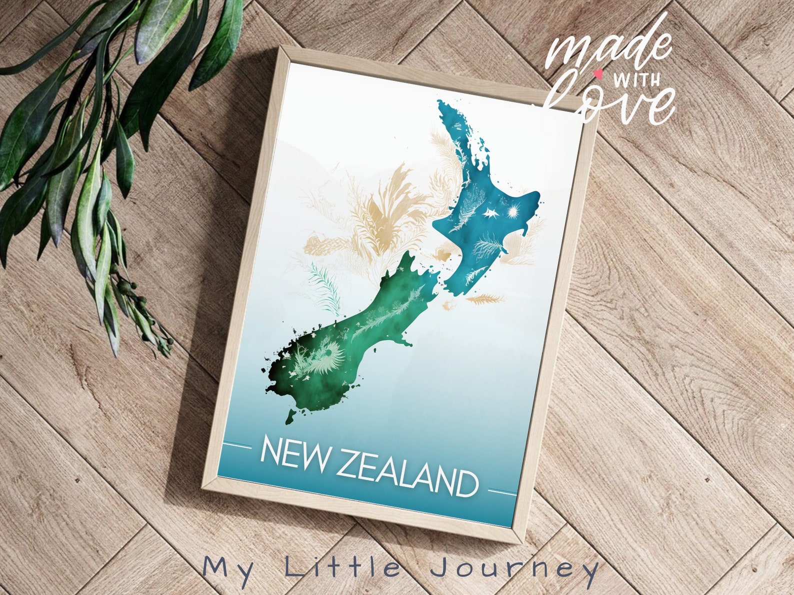 NEWZEALAND Art Map - New Zealand Map Poster - New Zealand Wall Map - NZ ...