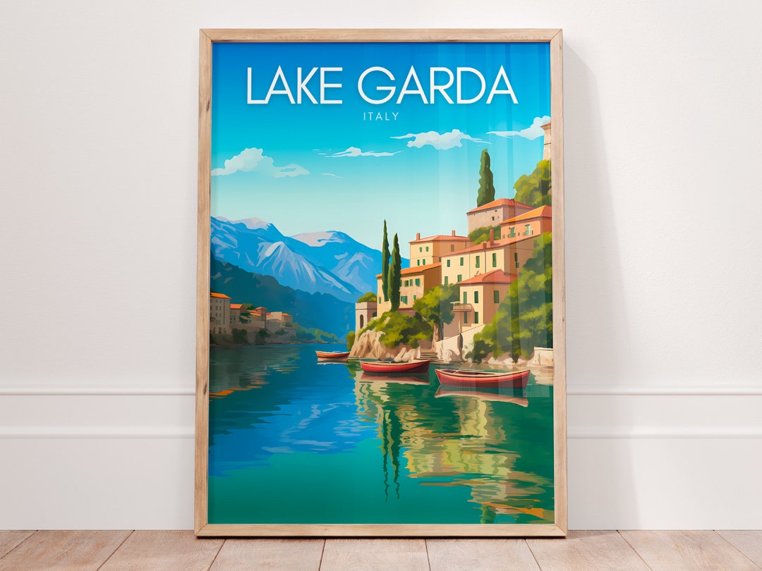 LAGO DI GARDA Poster | Italien Bilder am Gardasee | Lake Decor ...