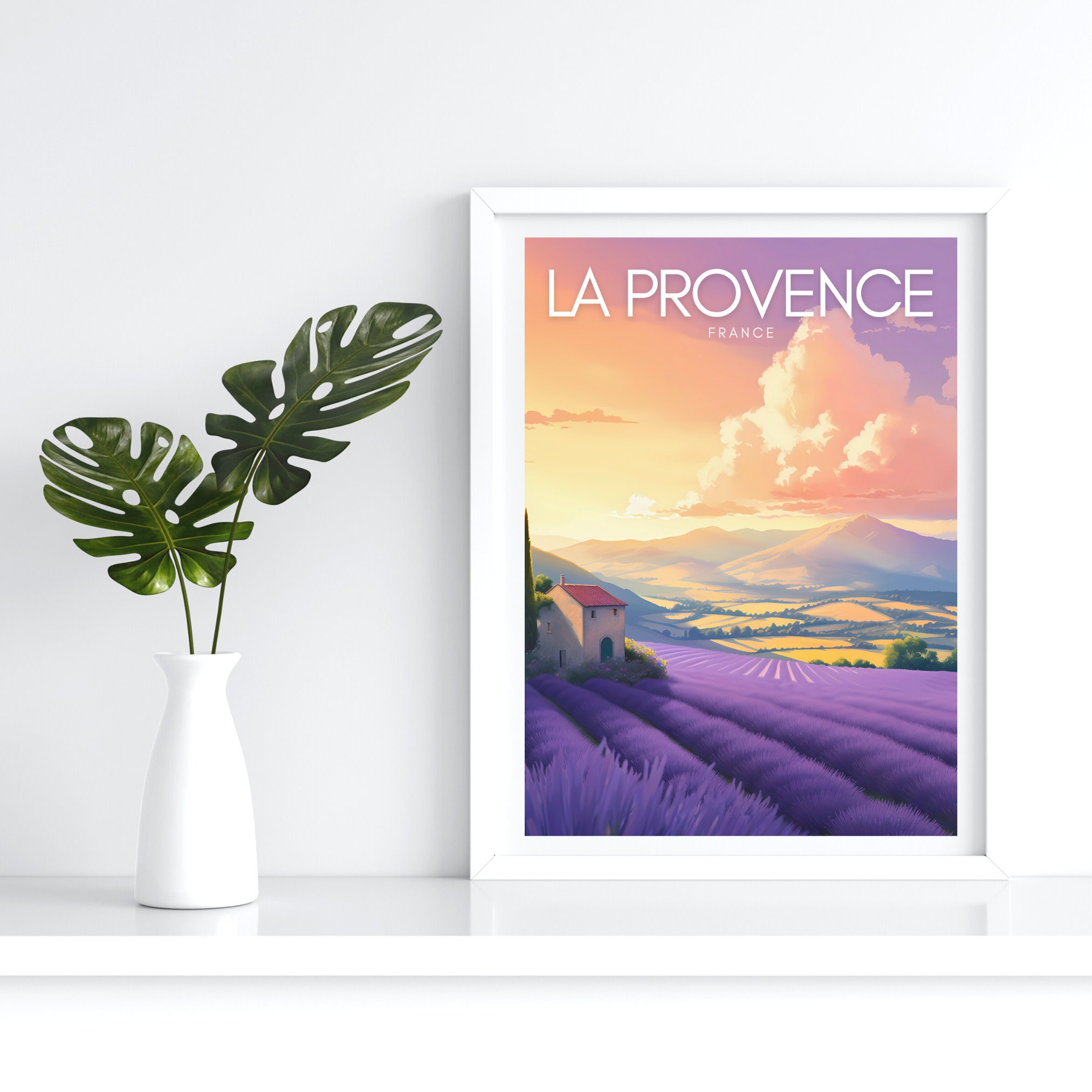 PROVENCE Poster South of France Wall Art Provence Lavender Colorful ...