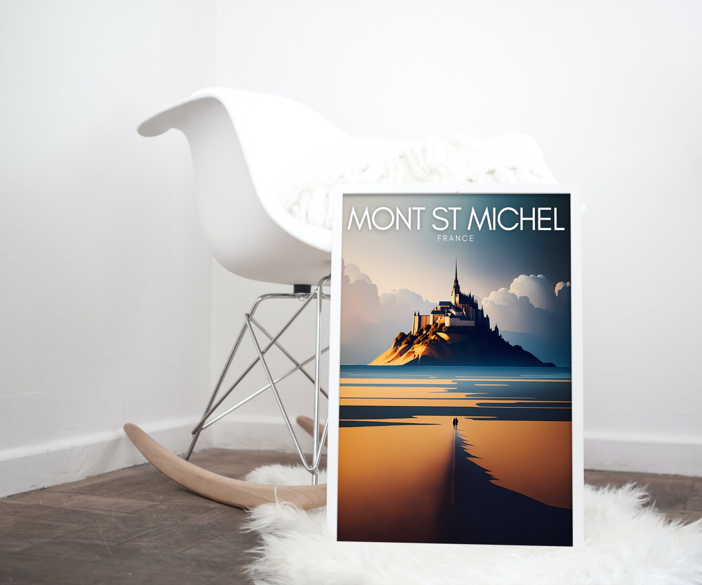 MONT SAINT MICHEL Poster France Wall Art Print Mont Saint-michel Print ...