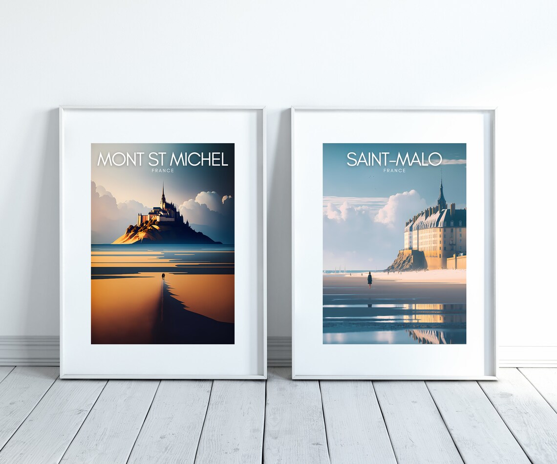 SAINT-MALO Poster | Saint Malo Affiche | France Travel Print | France ...