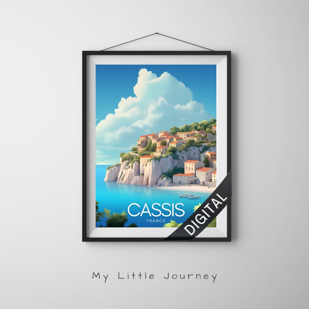 CASSIS Poster the Calanques of Cassis Wall Art France - Etsy