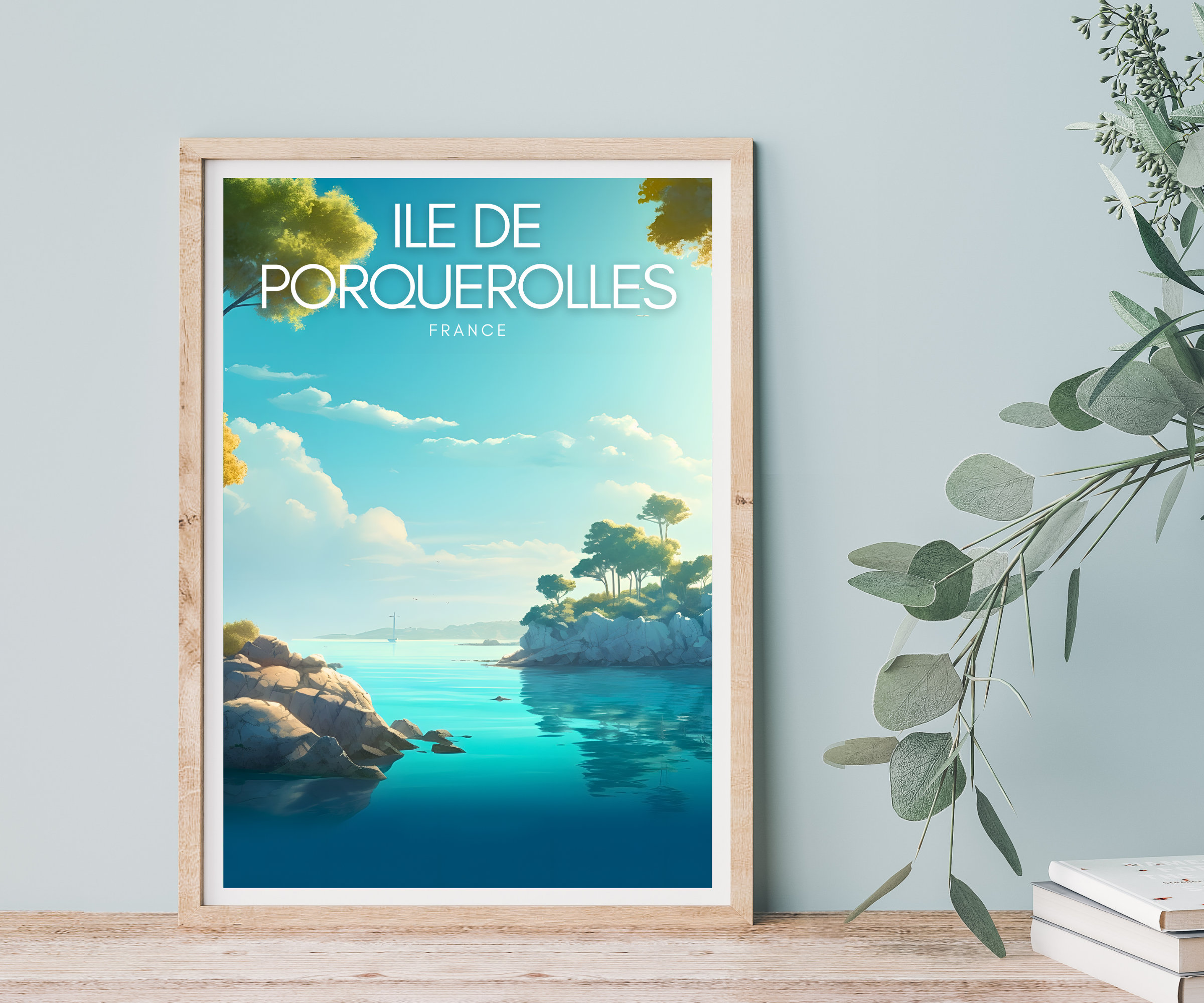 PORQUEROLLES Poster Porquerolles Island Print South of - Etsy