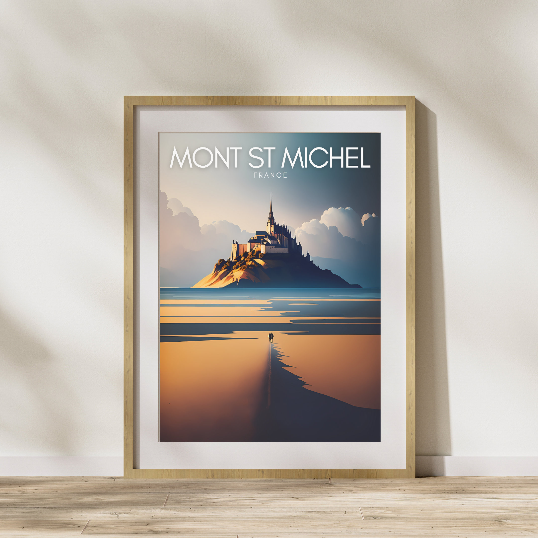 MONT SAINT MICHEL Poster France Wall Art Print Mont Saint-michel Print ...