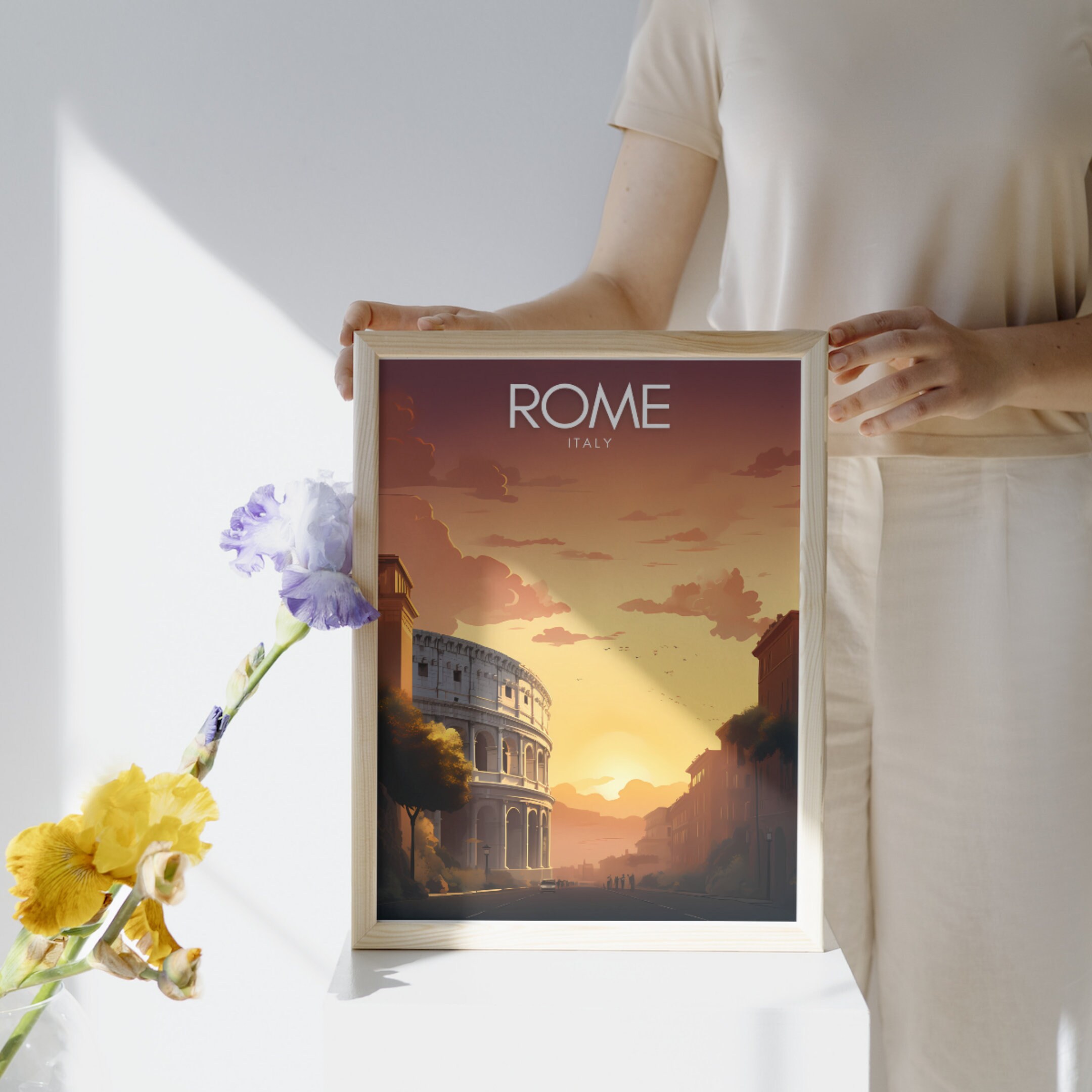 ROM Poster, Italien Wand Kunst, Rom Poster, italienische Geschenke, Rom ...