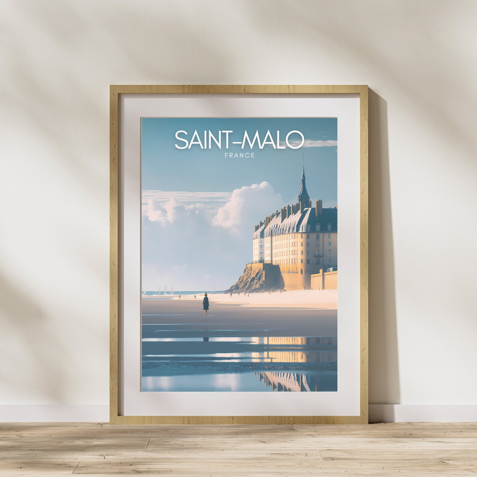 SAINT-MALO Poster | Saint Malo Affiche | France Travel Print | France ...