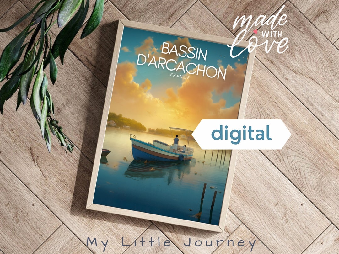 BASSIN D'ARCACHON Poster | Bassin D'arcachon Wall Art Print | Arcachon ...