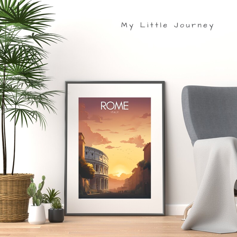 ROM Poster, Italien Wand Kunst, Rom Poster, italienische Geschenke, Rom ...