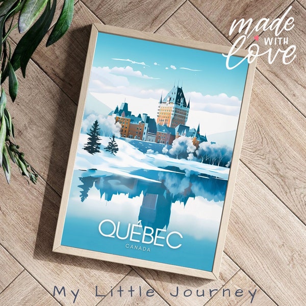 Québec City Illustration Poster - Etsy