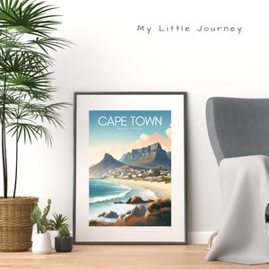 Cape Town Poster, African Wall Art, South Africa Poster, African Art ...
