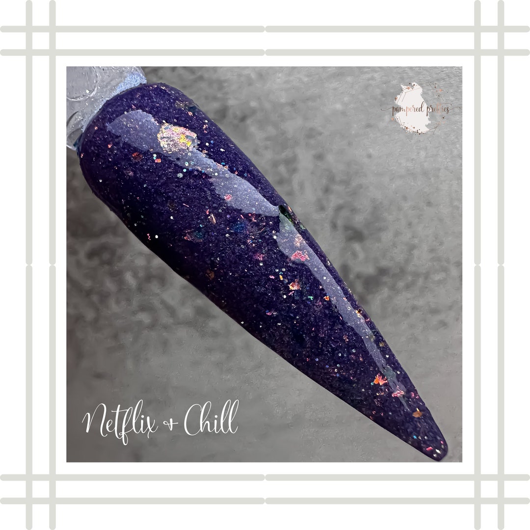 Netflix & Chill Flakie Dipping Powder | Dip Powder for Nails | Acrylic ...