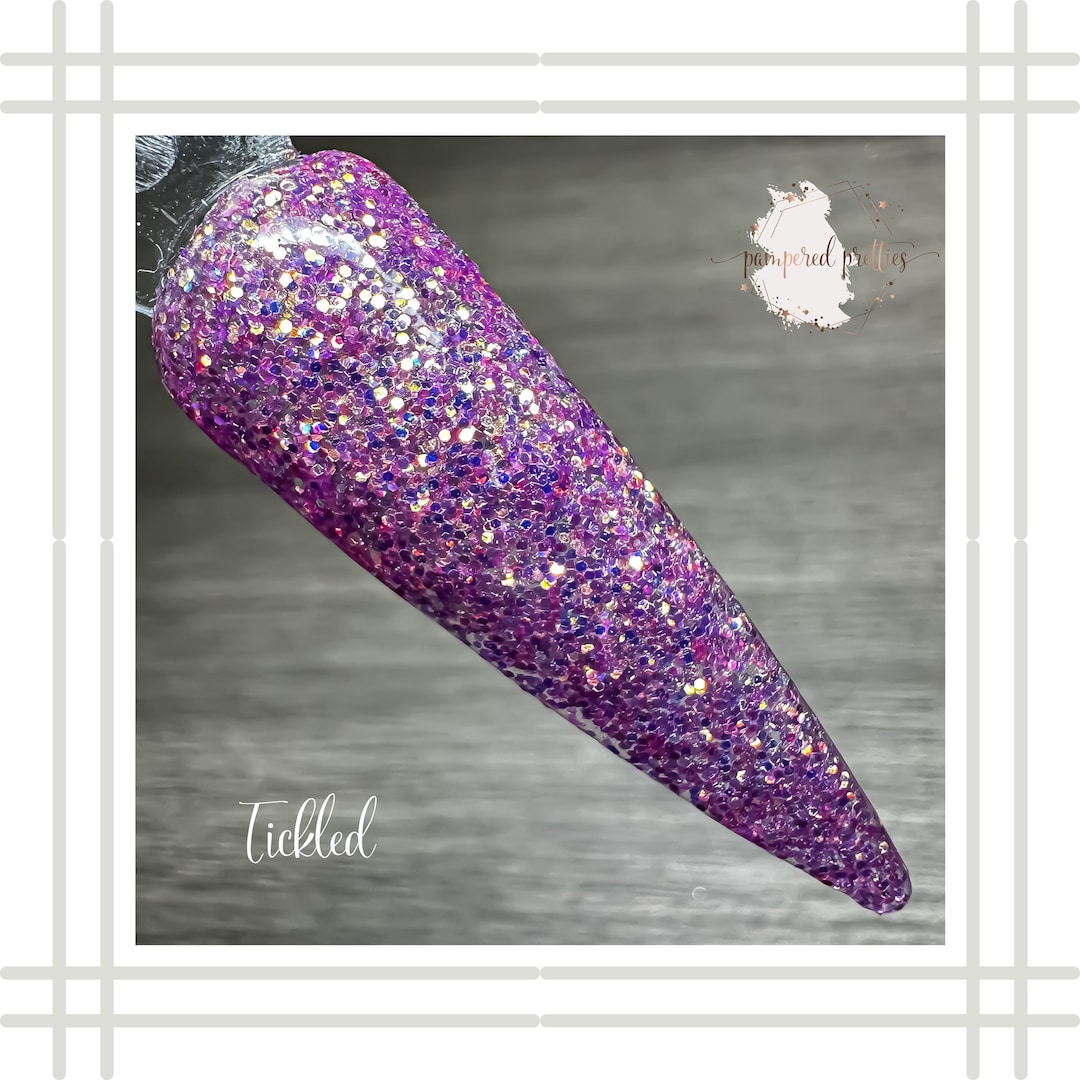 Tickled Pink Glitter Dipping Powder | Dip Powder for Nails | Acrylic ...