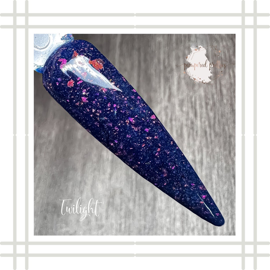 Twilight Flake Dipping Powder | Nail Dipping Powder | Dip Powder for ...