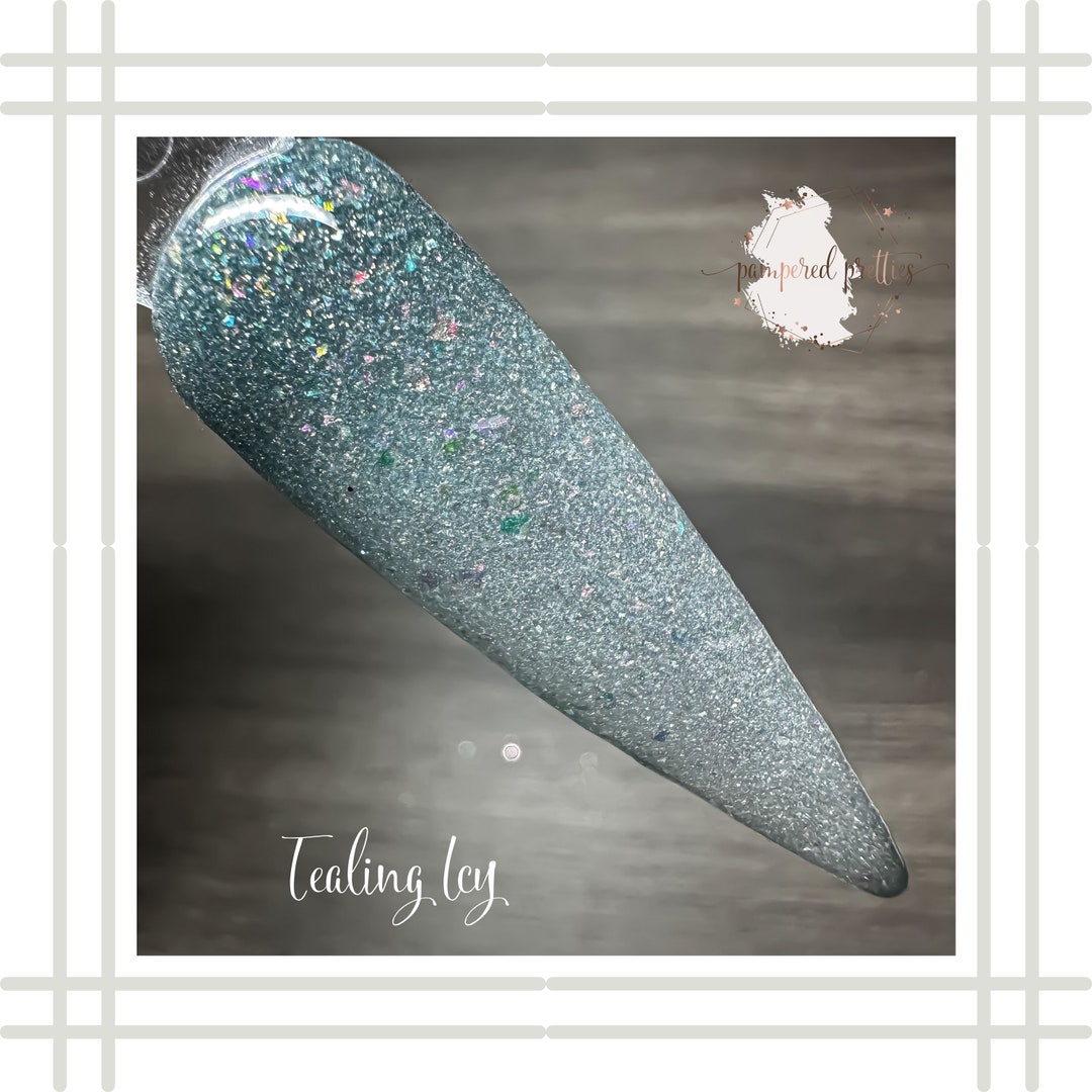Tealing Icy Thermal Dip Powder | Glitter Dipping Powder | Dip Powder ...