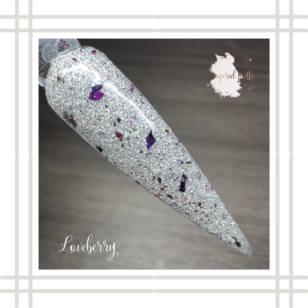 Loveberry Flake and Glitter Nail Dipping Powder | Dip Powder for Nails ...