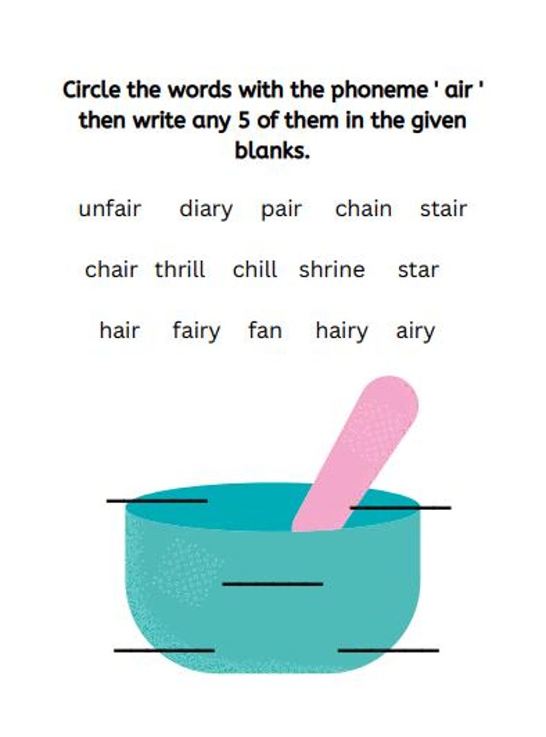 Phase 4 Phonic Fun Worksheets for Home Schooler and Traditional ...