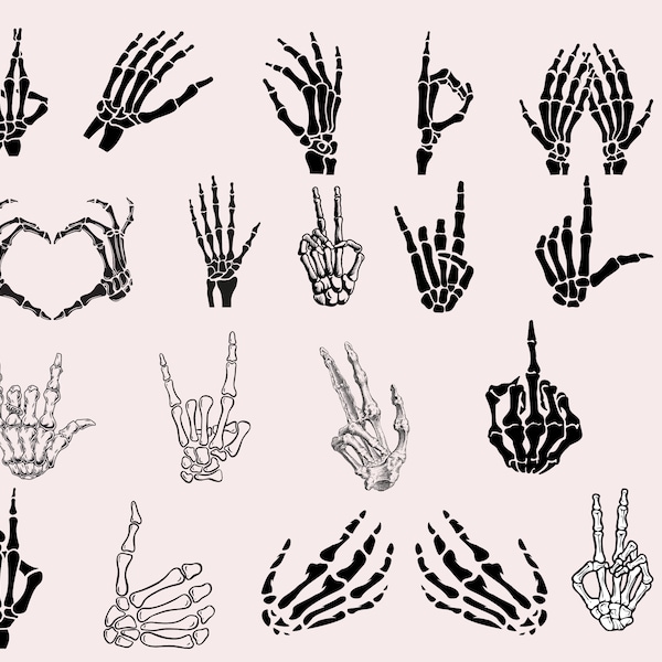 Skeleton Svg - Etsy