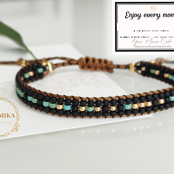 Morse Code Armband - Etsy