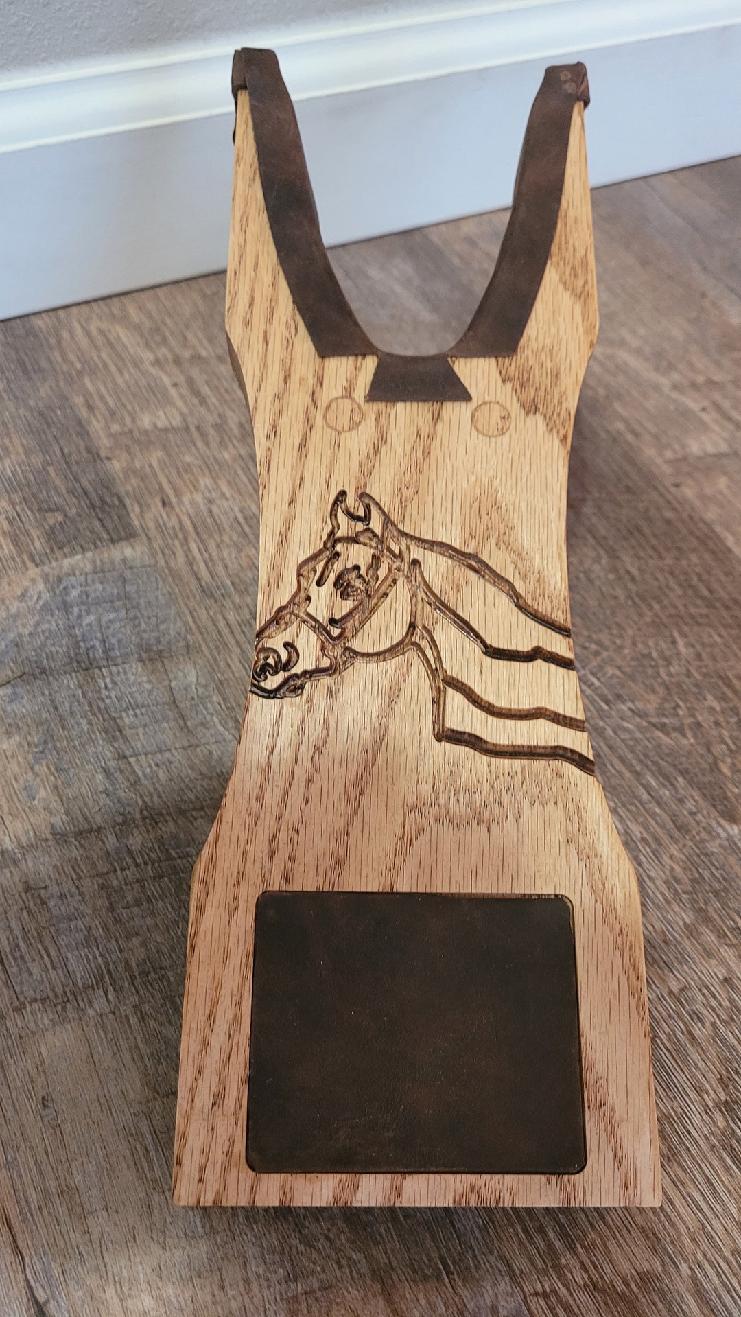 Custom Wood/leather Boot Jack - Etsy