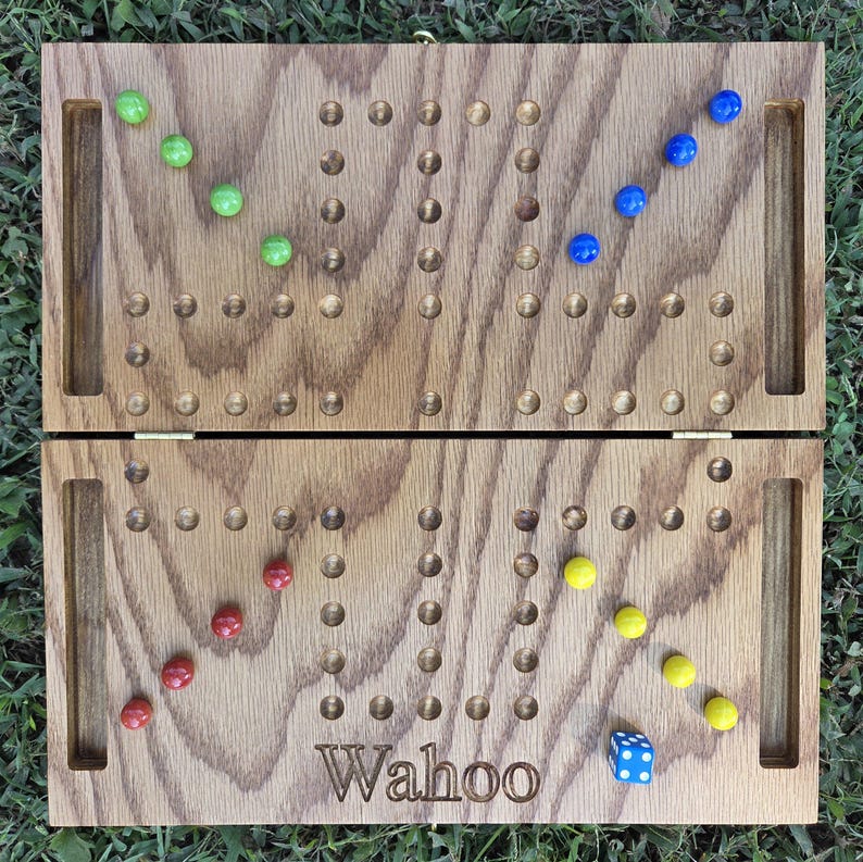 Folding Marble Game Board / Wahoo Board / Family Game / Game Night ...