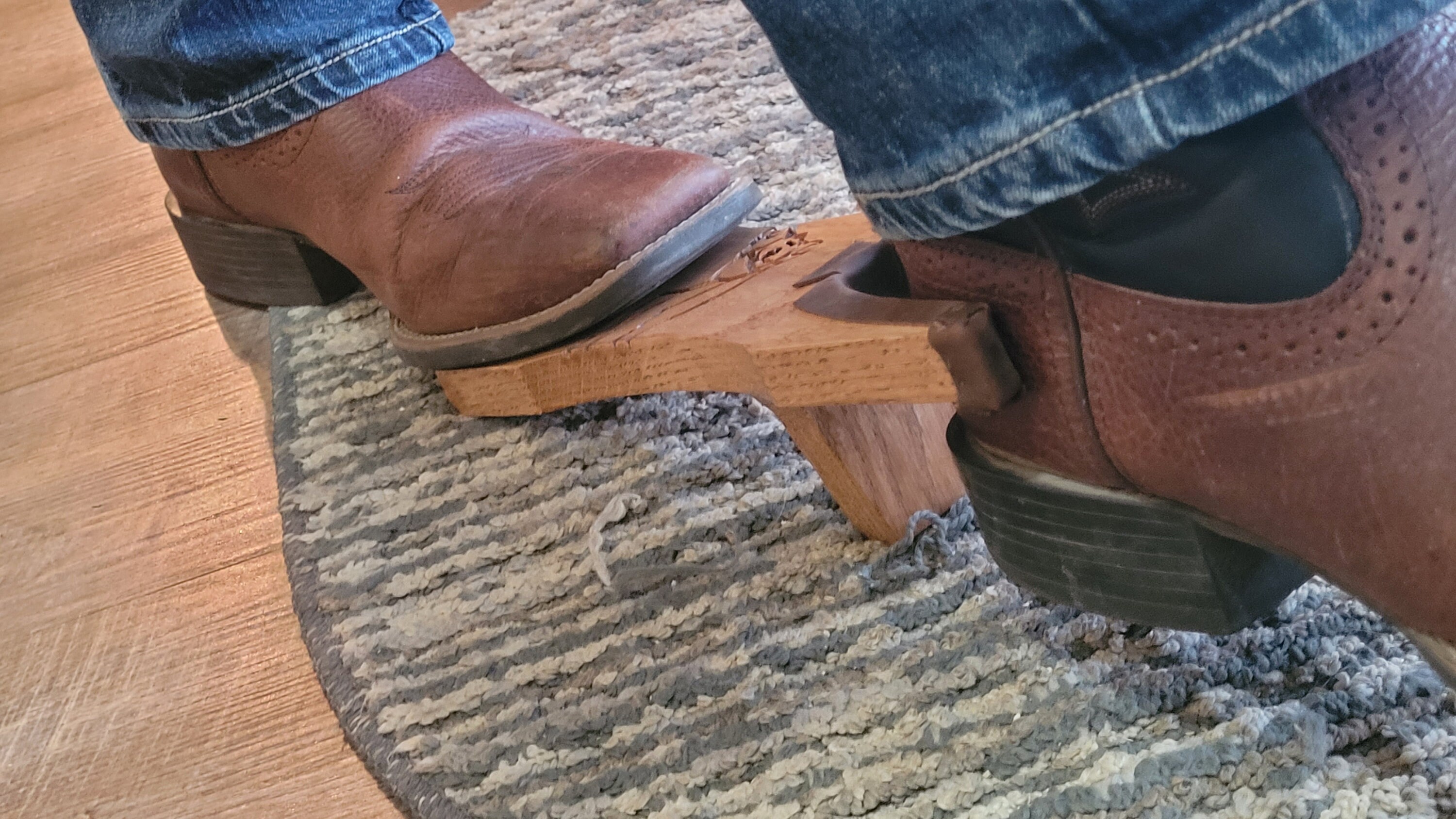Custom Wood/leather Boot Jack - Etsy