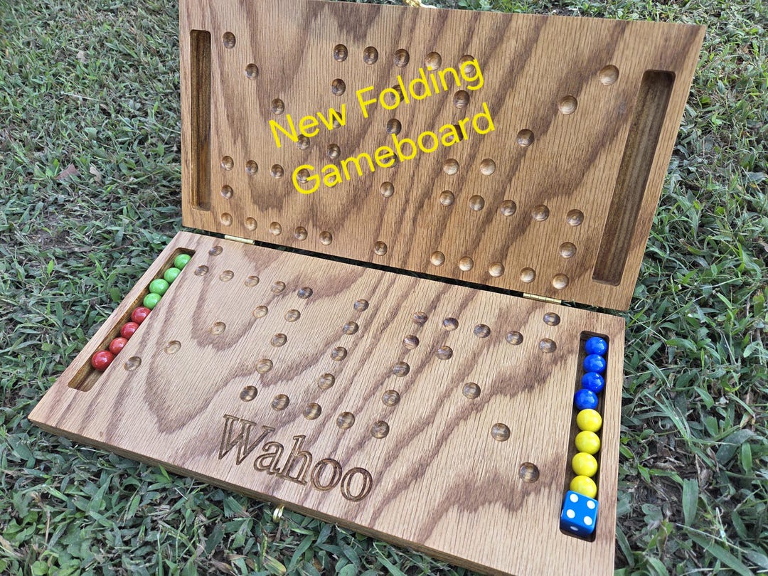 Folding Marble Game Board / Wahoo Board / Family Game / Game Night ...