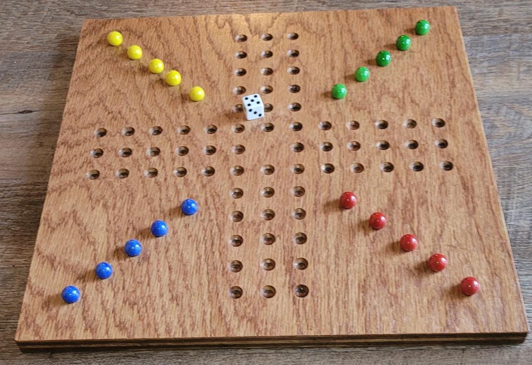 Marble Game Board / Wahoo Board / Family Game / Game Night / Wood Games ...