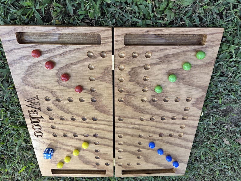 Folding Marble Game Board / Wahoo Board / Family Game / Game Night ...