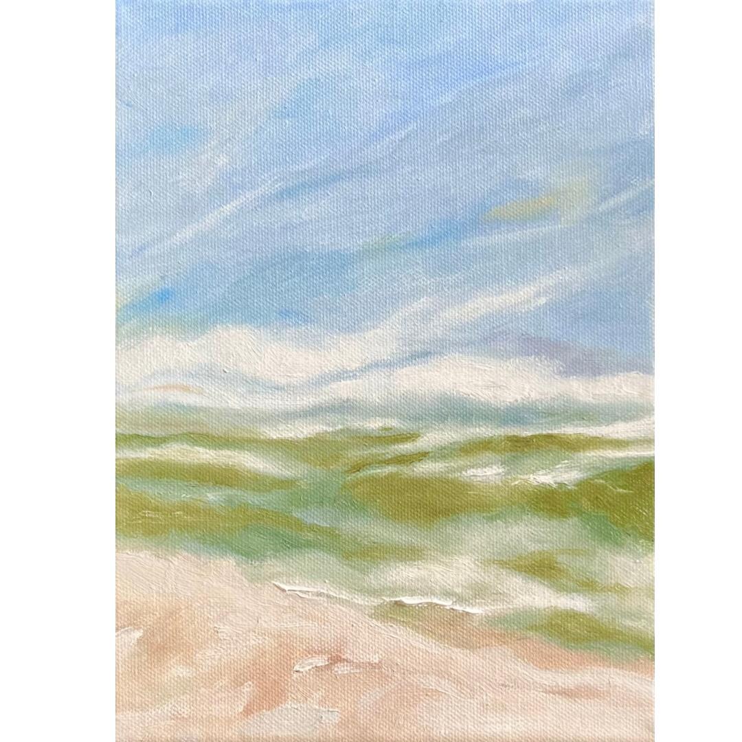 Original Painting of Ocean Waves and Sand - Etsy