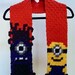 Crochet C2C Minion Vs Evil Minion Scarf Pattern - Etsy