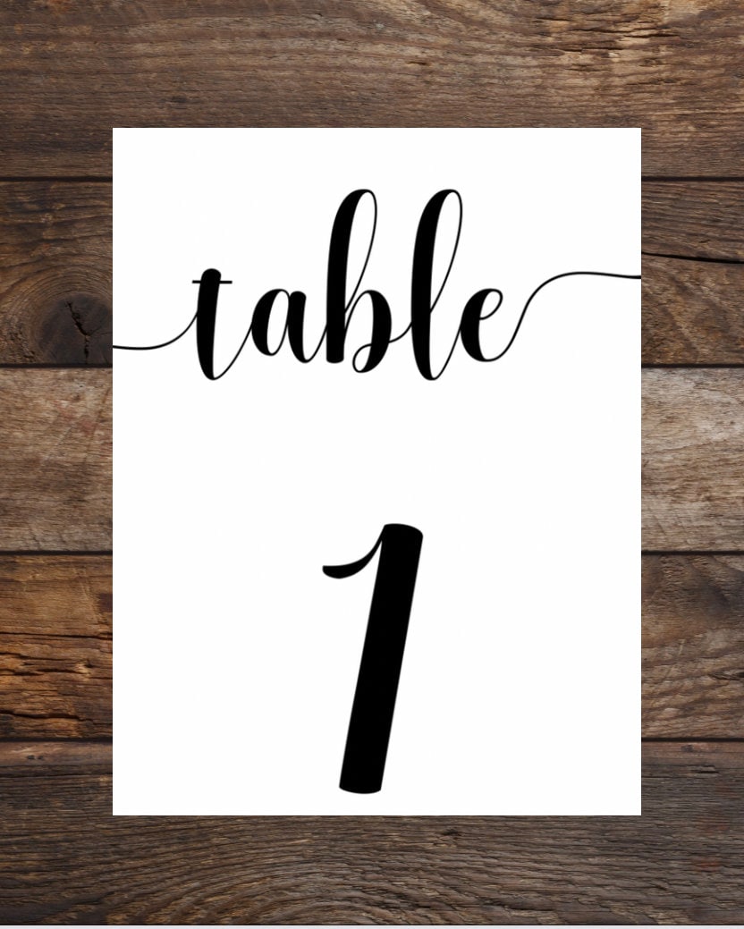 Table Numbers - Etsy