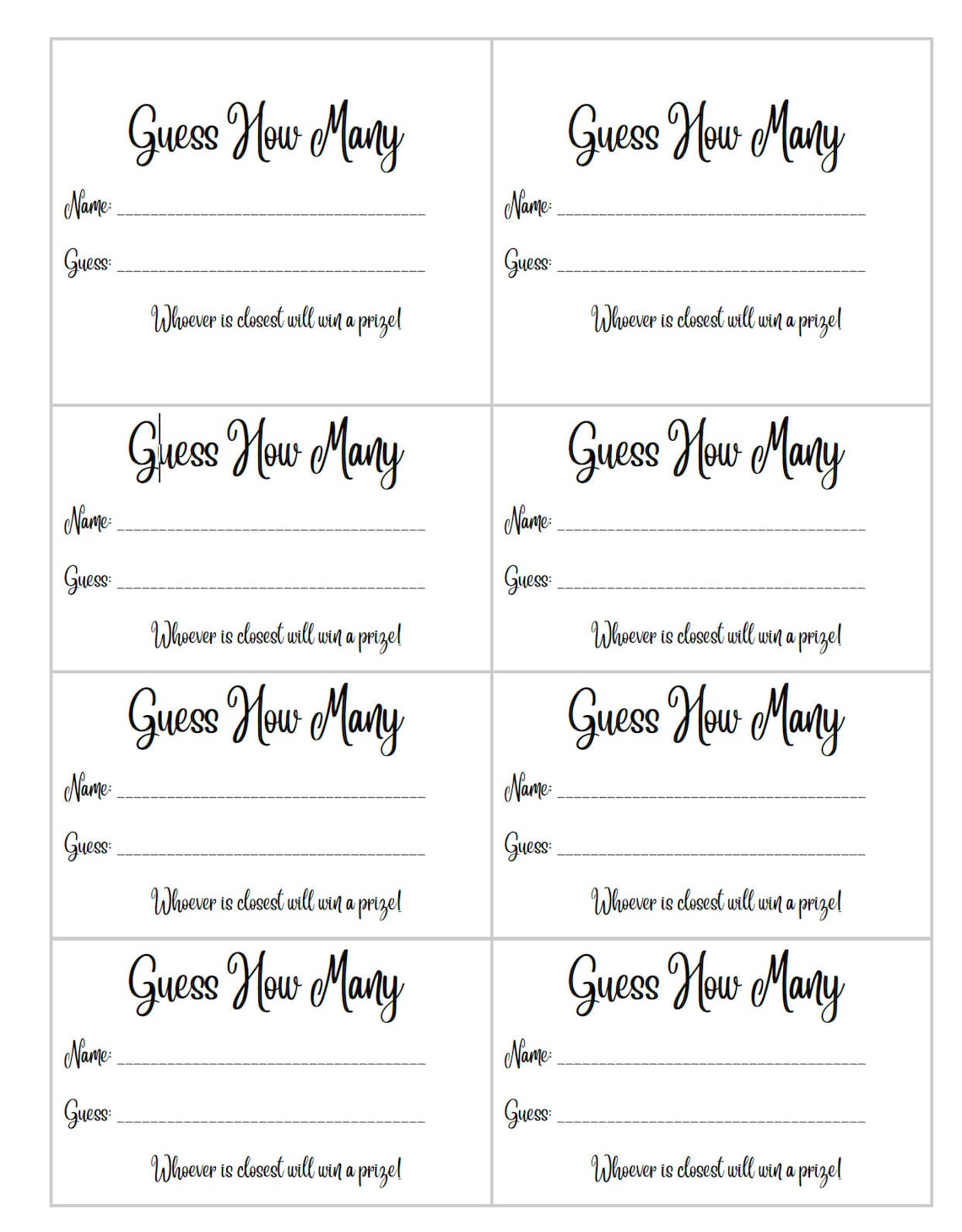 Guess How Many Cotton Balls Are in the Jar, Game - Etsy