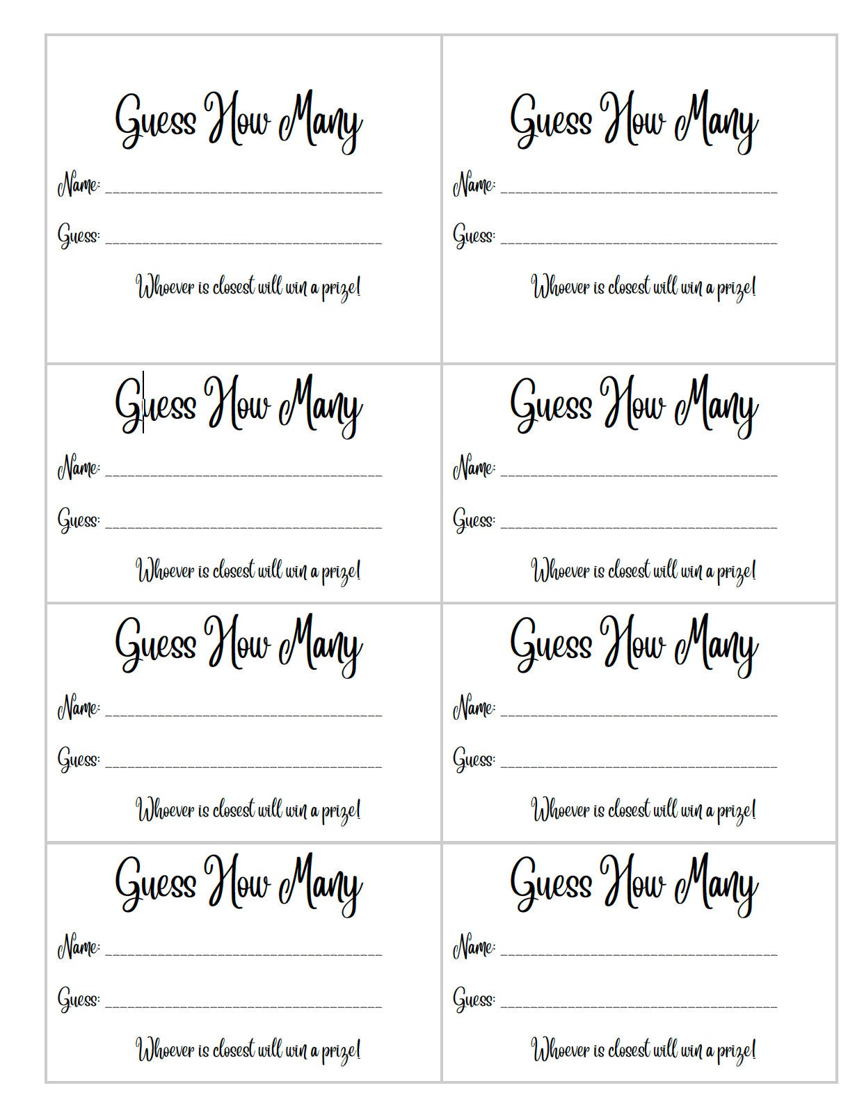 Guess How Many Cotton Balls Are in the Jar, Game - Etsy