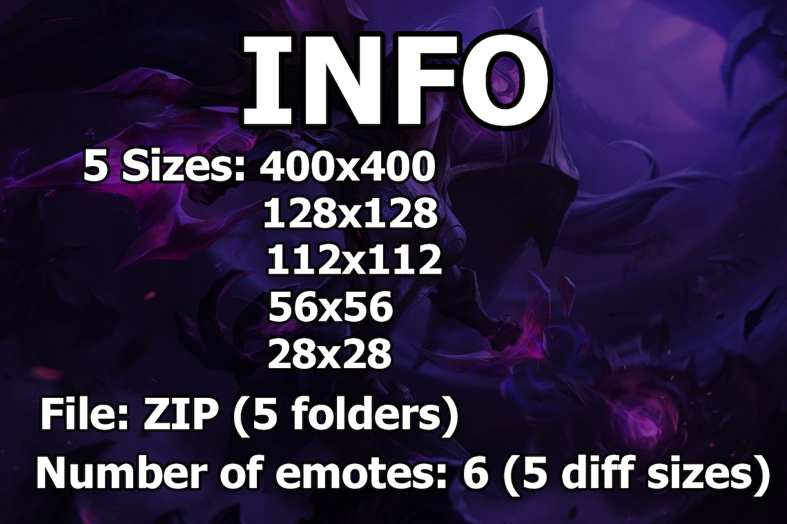 Kai'sa 6x Emote Bundle for Twitch & Discord Stream Emotes League of ...