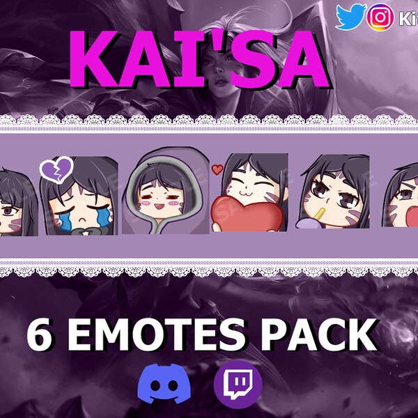 Kaisa Twitch Emote - Etsy