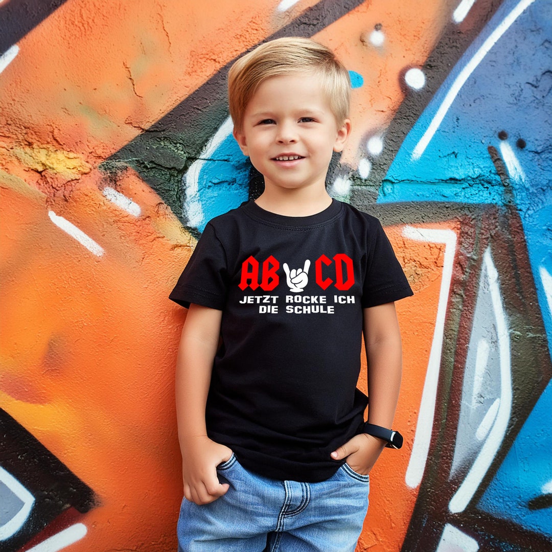 ABCD ACDC Parody Kids T Shirt Schoolchild for the Start of School ...
