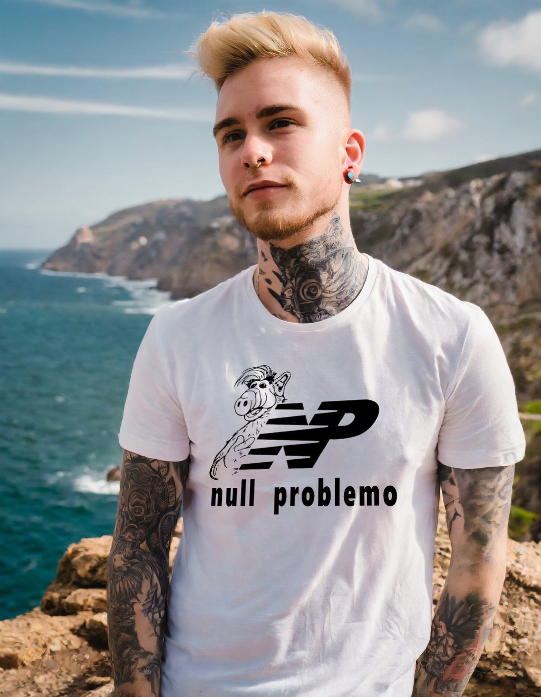 Null Problemo Alf Logo Parody NB New Balance 90s Parody Funshirt Funny ...