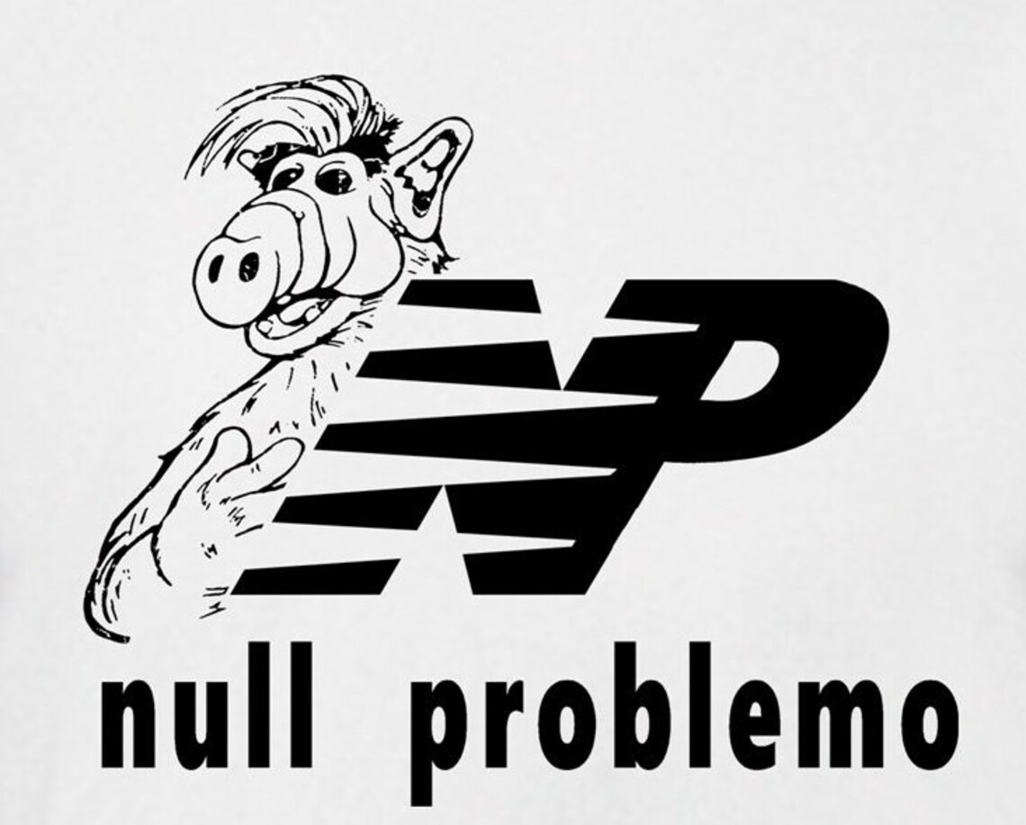 Null Problemo Alf Logo Parody NB New Balance 90s Parody Funshirt Funny ...