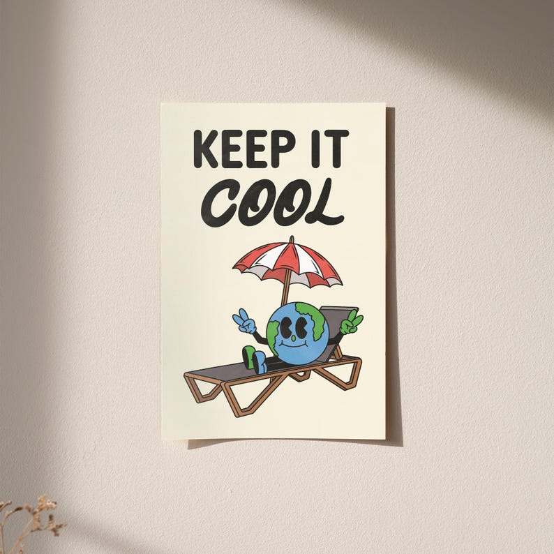 Earth Poster | Earth Wall Art Print | Save the Planet Poster ...