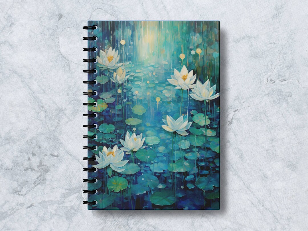 Floral Fantasy: Stylish & Durable Spiral Writing Pad, 6x8 Journal ...