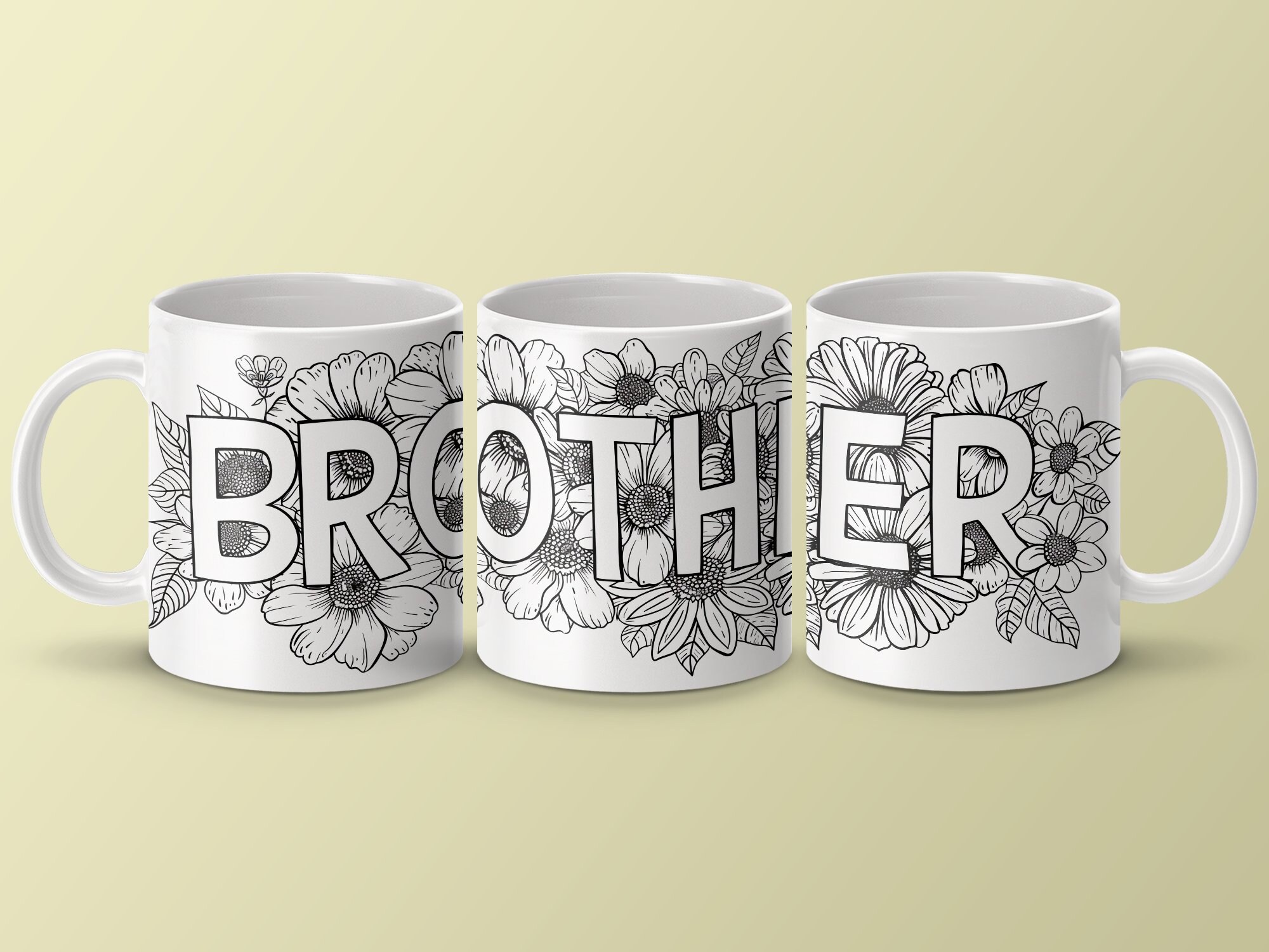 DIY Color Your Own Mug Kit Personalized Gift for Grandma, Grandpa, Mom ...